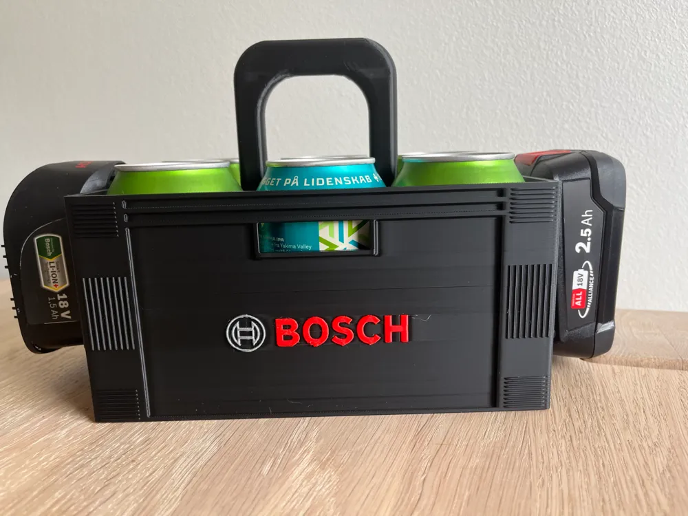 BOSCH POWER FOR ALL BATTERY BEER CASE Remixed by Howard-DK - MakerWorld