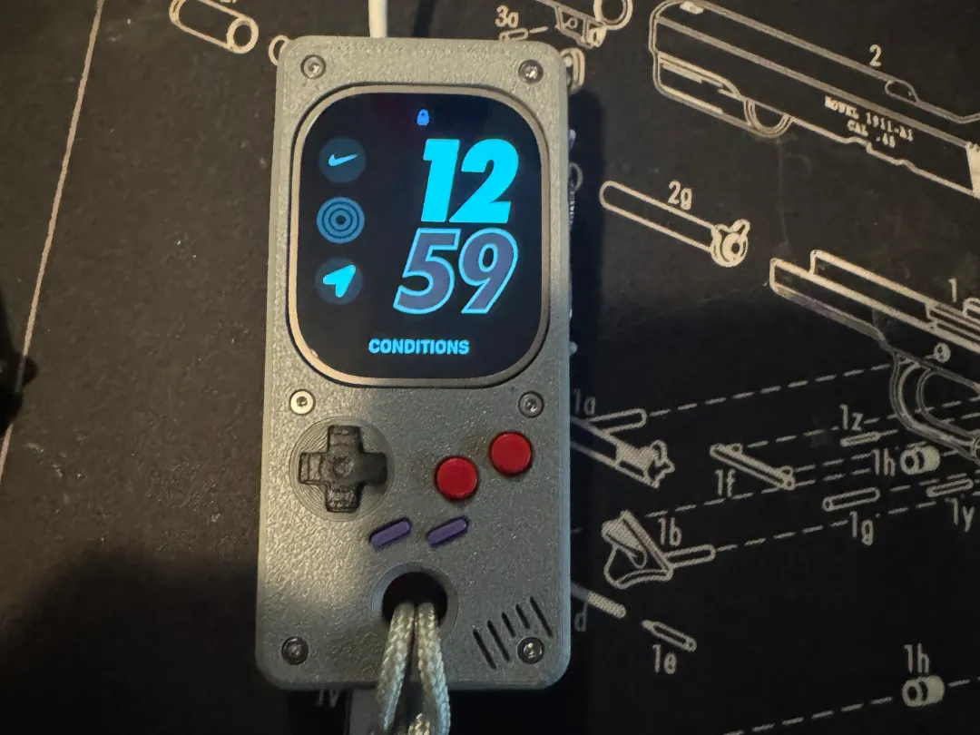 Apple Watch Ultra 2 de Bolso: Tema Gameboy - Modelo gratuito para ...