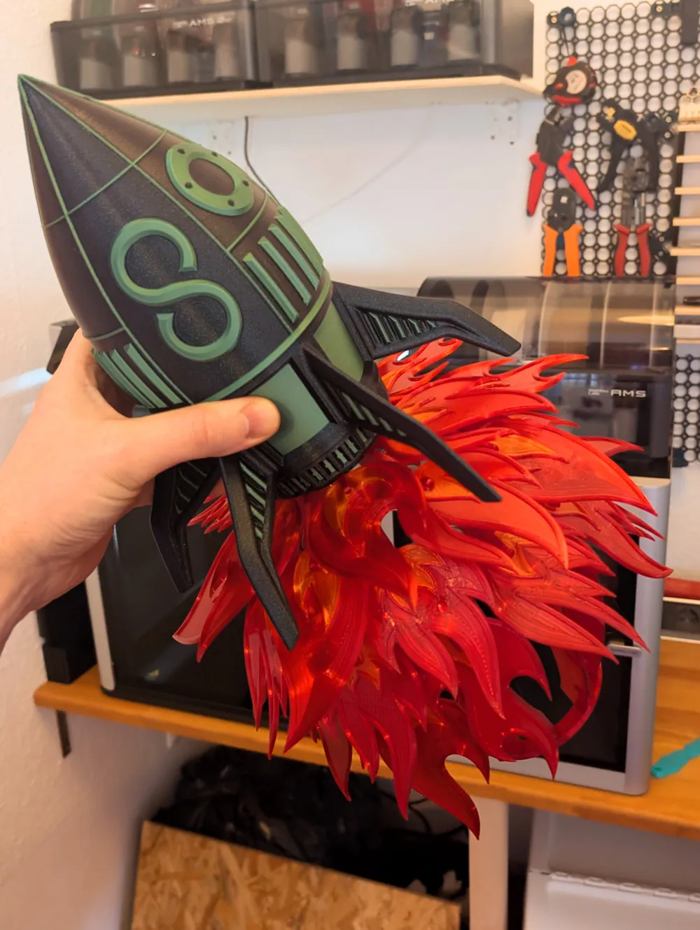 Etheris - A 100% 3D Printable Rocket Lamp by Modular Mapping MakerWorld: Download Free 3D Models