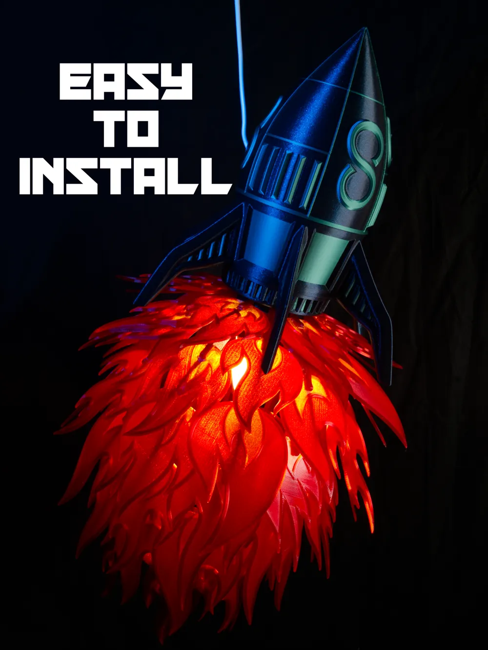 Etheris——一款100%可3D打印的火箭灯 来自 Modular Mapping MakerWorld：免费下载 3D 模型