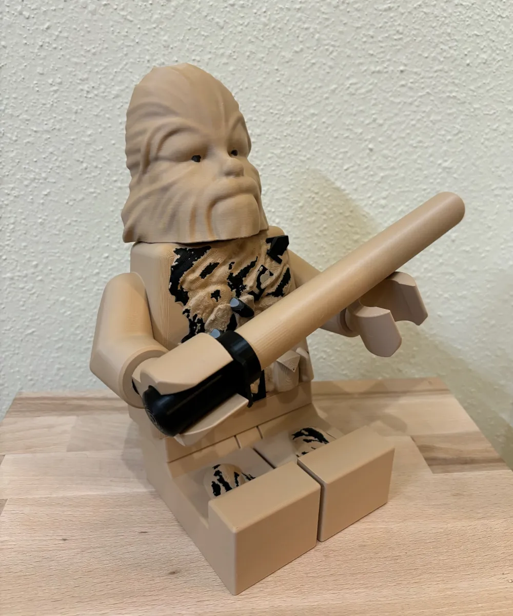 Chewbacca Brick Kitchen Paper Holder by Acheituno - MakerWorld
