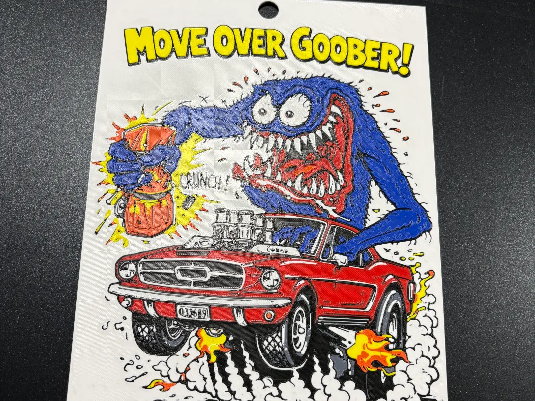 Rat Fink Style Wall Art for 4 Color AMS - Free 3D Print Model - MakerWorld