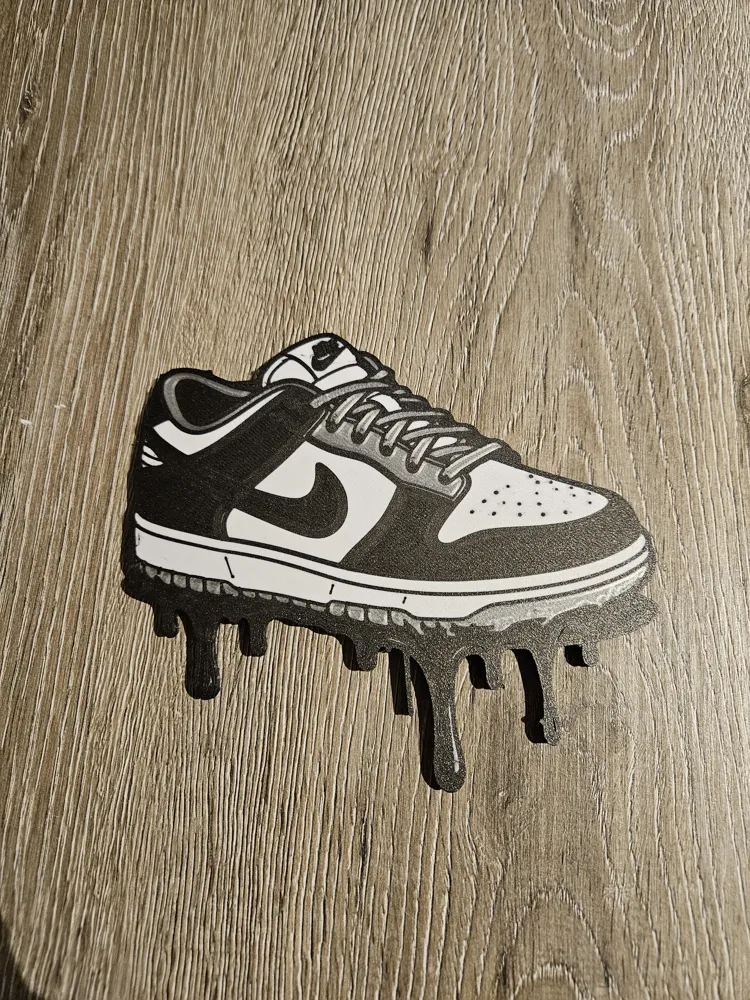 Melting Nike Dunks Wallart - Free 3D Print Model - MakerWorld