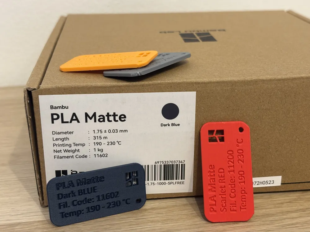 Filament Spool Tag – Snap-fit Mount - PLA Matte by Davide MakerWorld ...