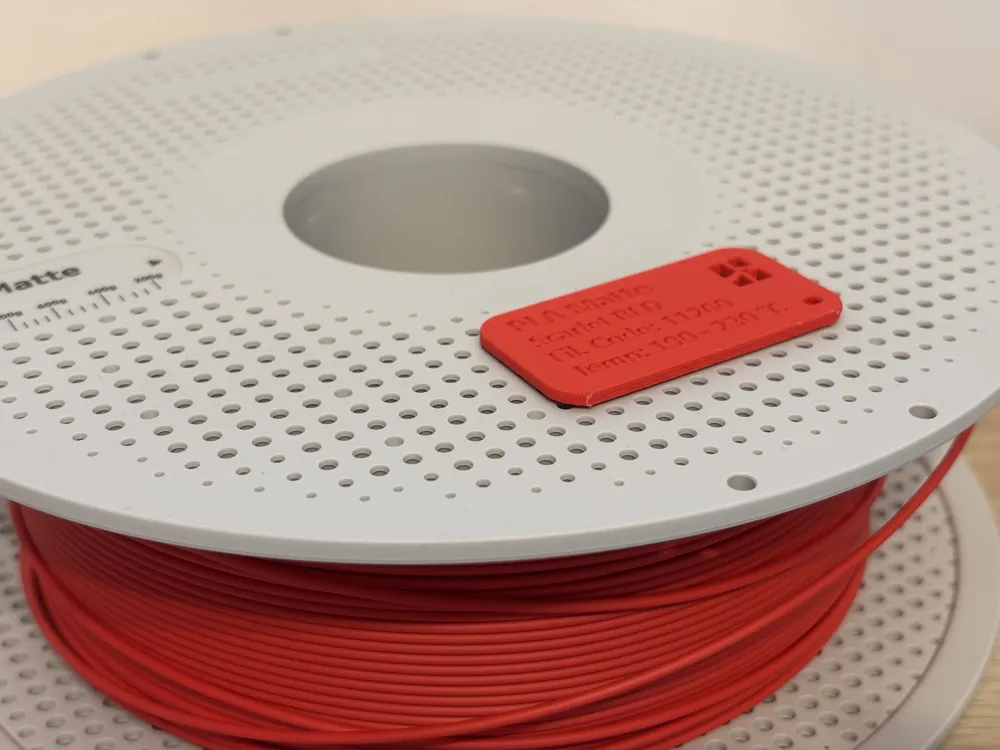 Filament Spool Tag – Snap-fit Mount - PLA Matte by Davide MakerWorld ...