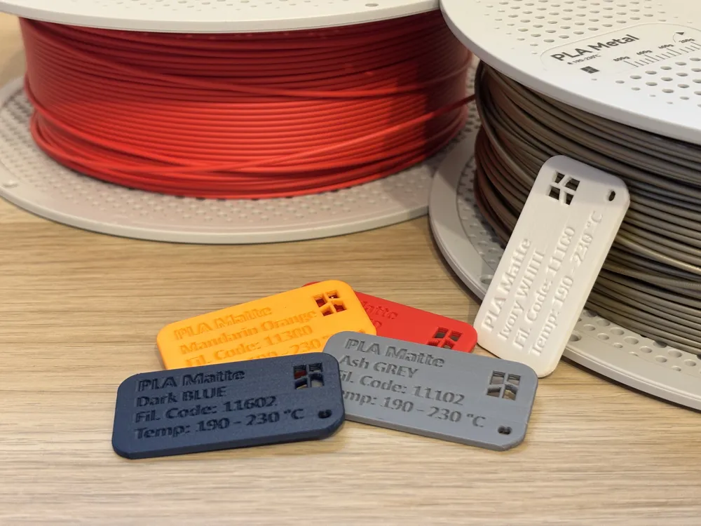 Filament Spool Tag – Snap-fit Mount - PLA Matte by Davide MakerWorld ...
