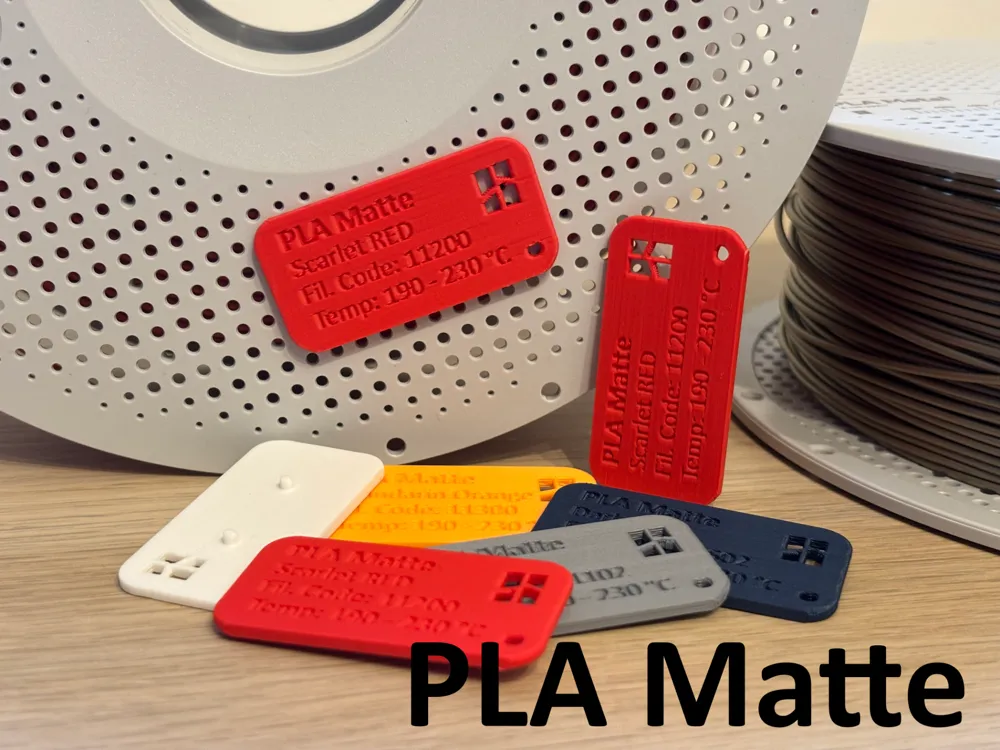Filament Spool Tag – Snap-fit Mount - PLA Matte by Davide MakerWorld ...