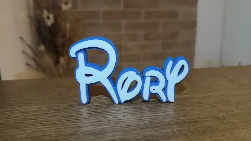 Rory Name Disney Font - Free 3D Print Model - MakerWorld