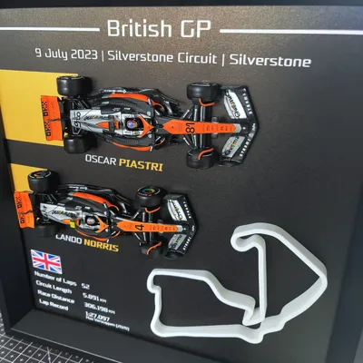 F1 Silverstone Circuit with Elevation by MRO Studio - MakerWorld
