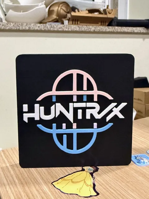 HUNTR X - KPOP Demon Hunters Logo - Free 3D Print Model - MakerWorld