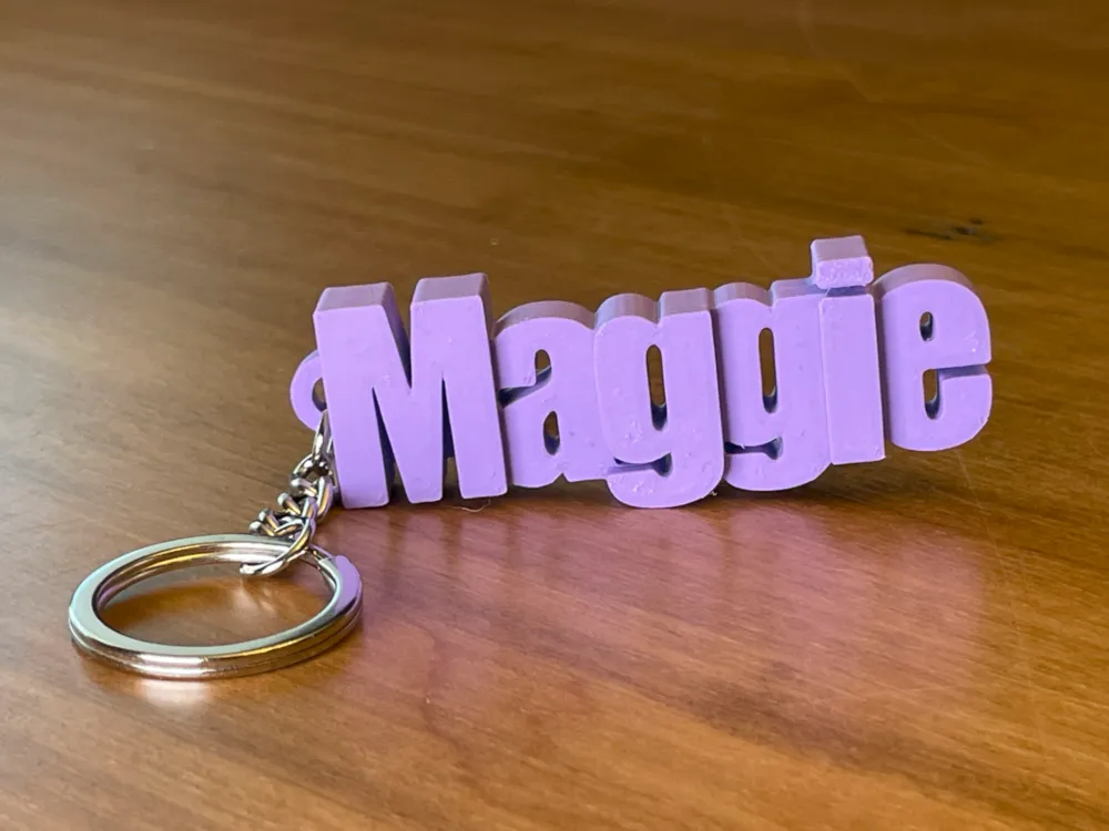 Maggie Name Keychain by STACK3D DESIGNS MakerWorld: Download Free 3D Models