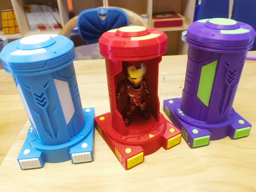 Mini Bio-Capsule Figurine Box by 为也创客 - MakerWorld