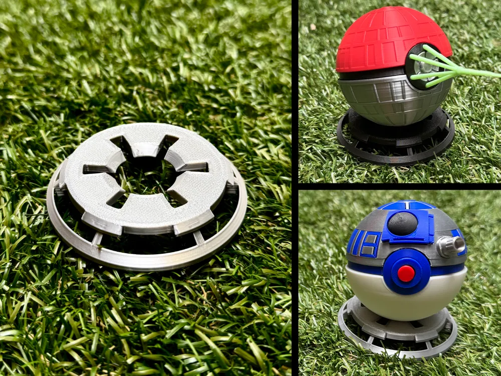 Galactic Empire Poke Ball Stand by Skjaldfjall - MakerWorld
