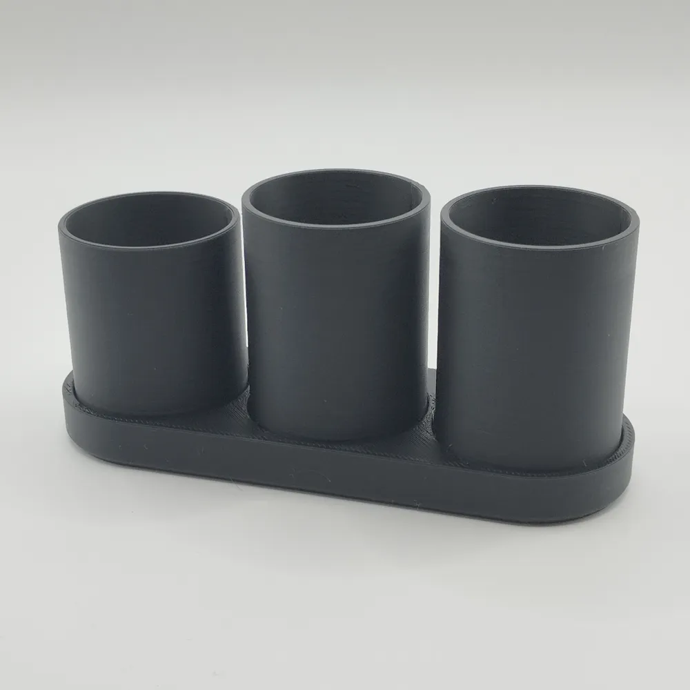 Design Toothbrush Holder Set with 3 Cups - Free 3D Print Model - MakerWorld