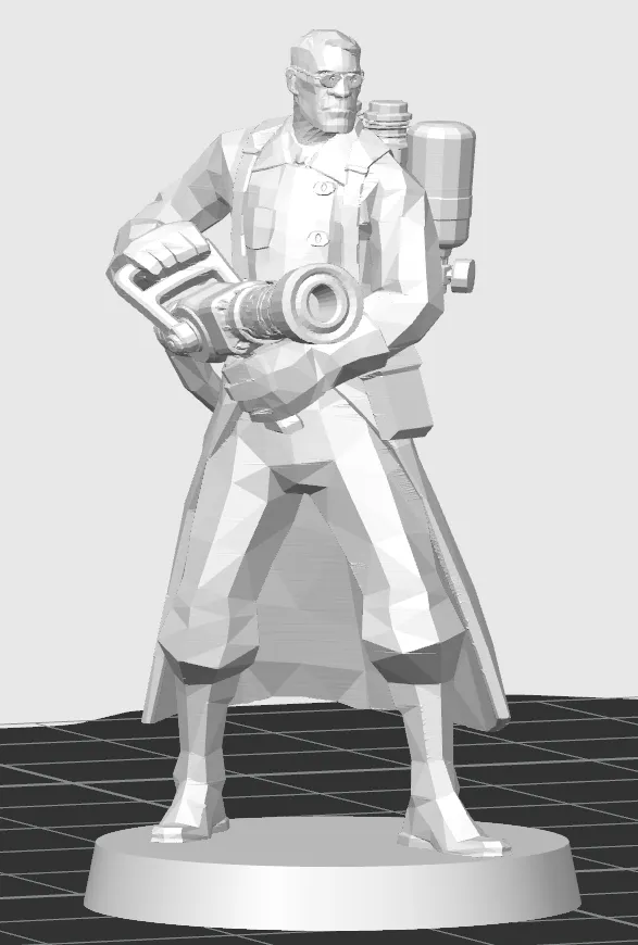 TF2 Medic Miniature 25mm Base Remixed by Dsix - MakerWorld