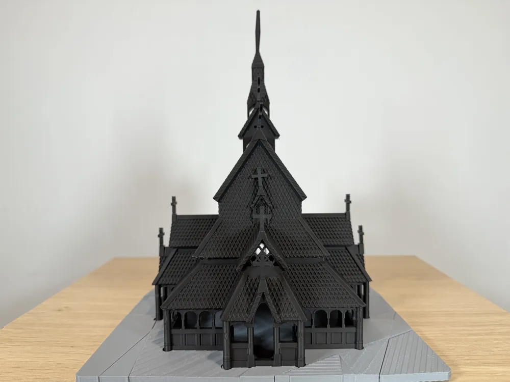 Norwegian Stave Church - Free 3D Print Model - MakerWorld