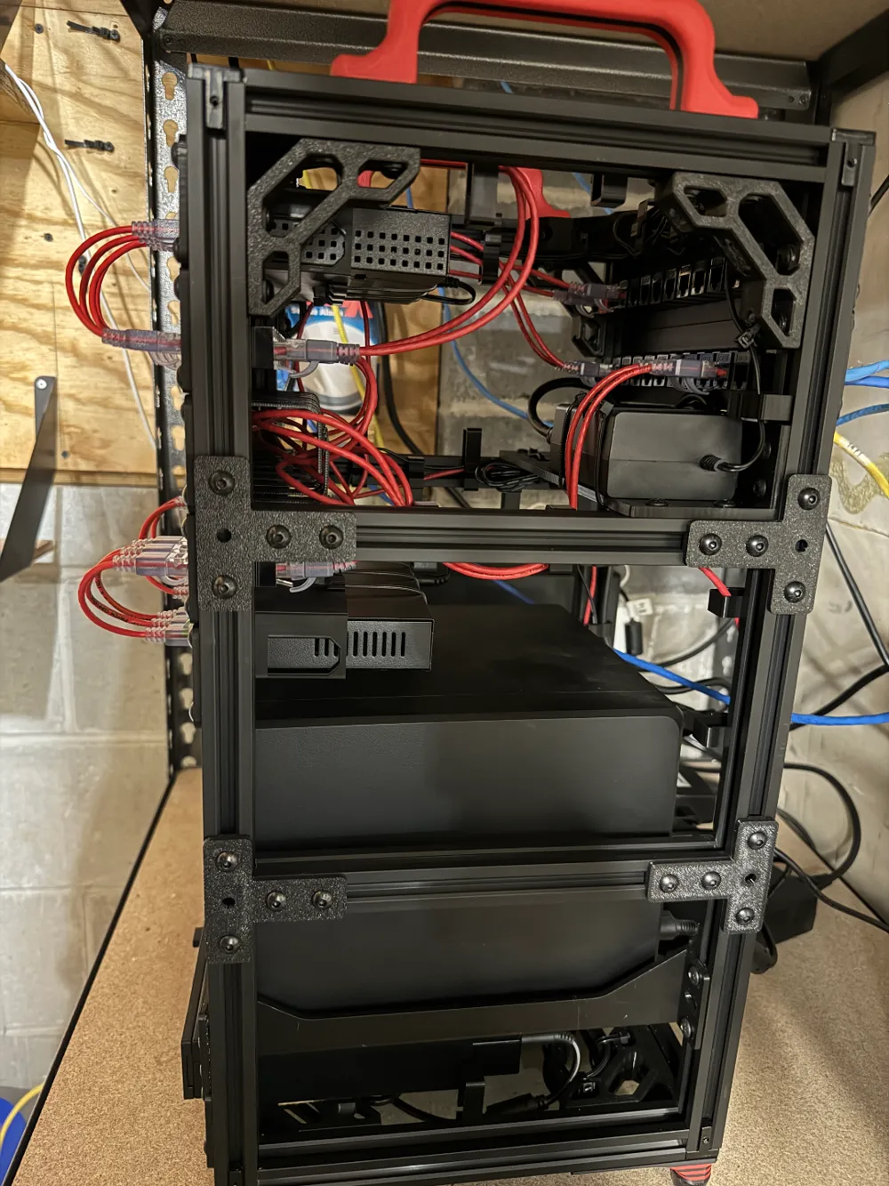 10" Rack using 2020 Aluminum Extrusions - Free 3D Print Model - MakerWorld