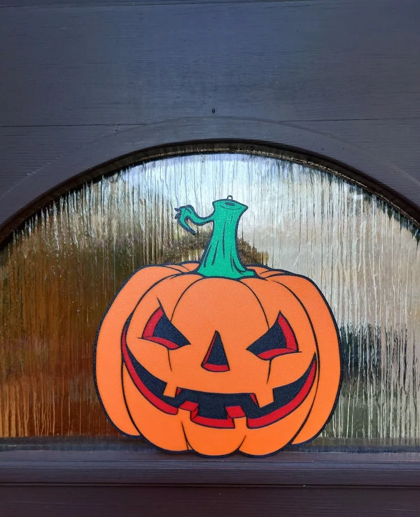 Halloween pumpkin window decoration by Kutnohormac - MakerWorld