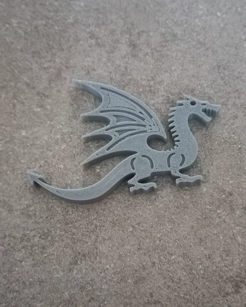 flat dragon keychain - Free 3D Print Model - MakerWorld