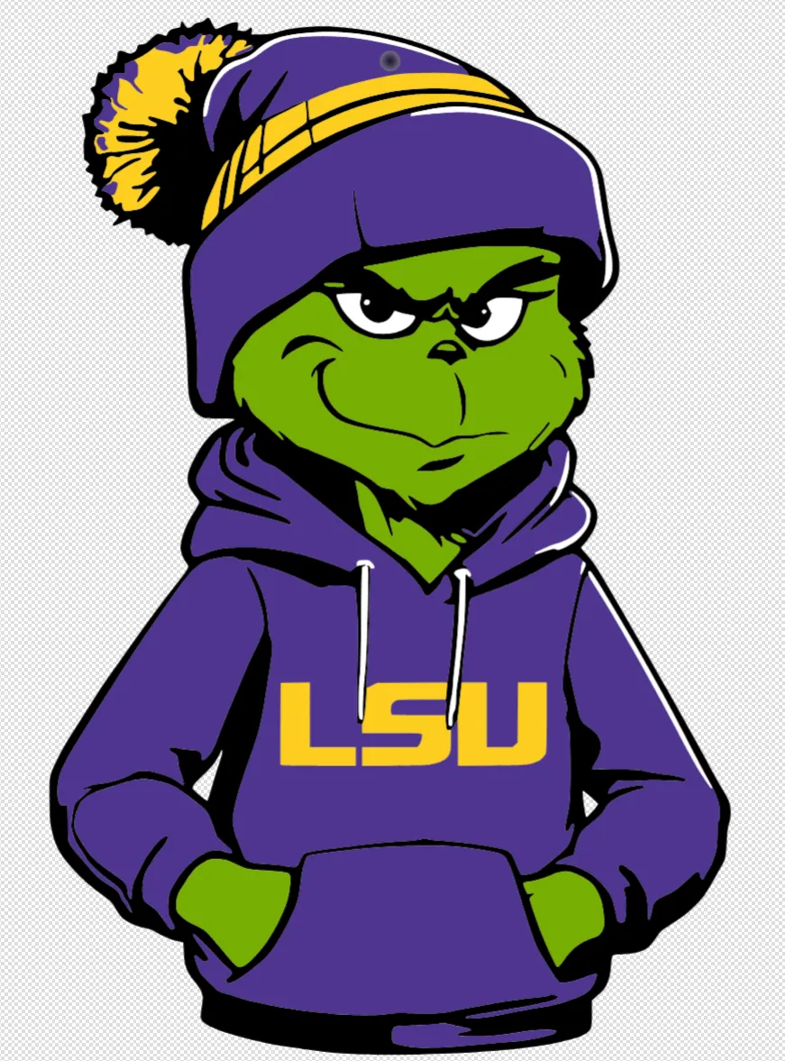 Grinch LSU Ornament by Ray MakerWorld: Download Free 3D Models
