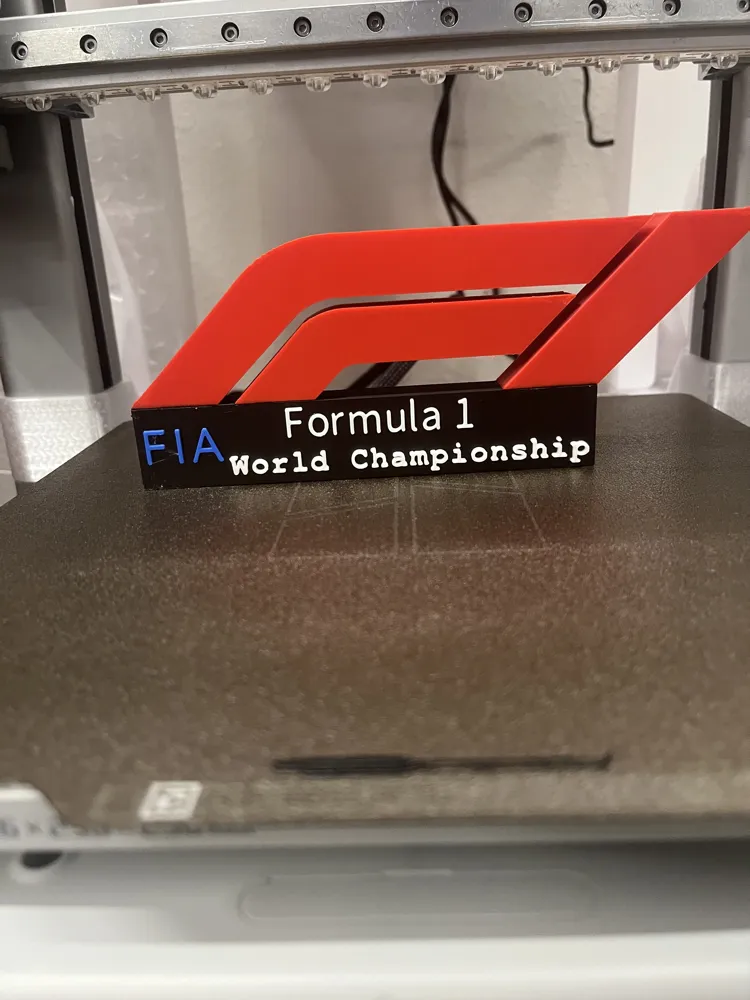 F1 and FIA logo - Free 3D Print Model - MakerWorld