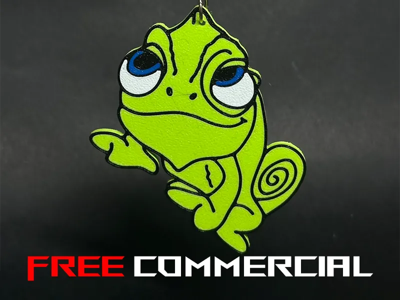 Pascal chameleon from Tangled free commercial - Free 3D Print Model ...
