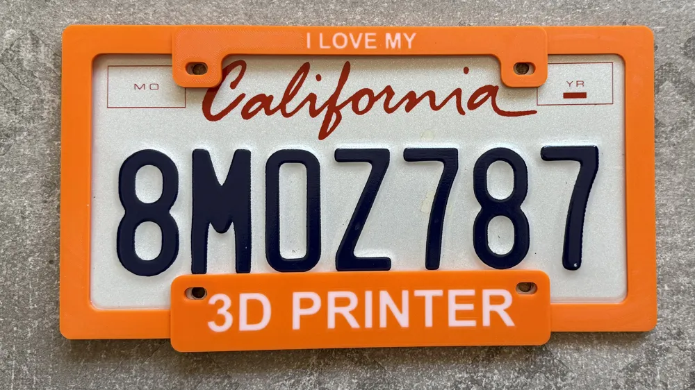 Car License Plate Frame - Free 3D Print Model - MakerWorld