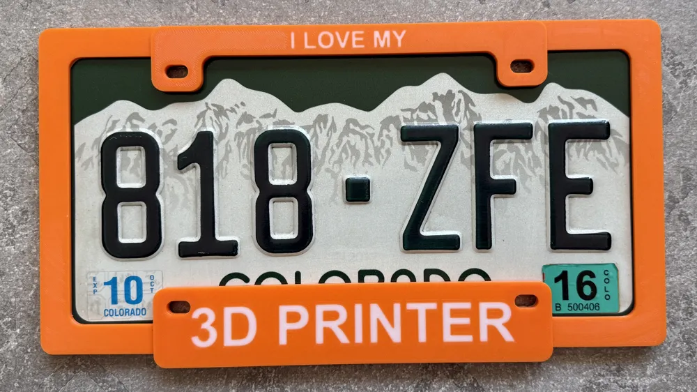 Car License Plate Frame - Free 3D Print Model - MakerWorld