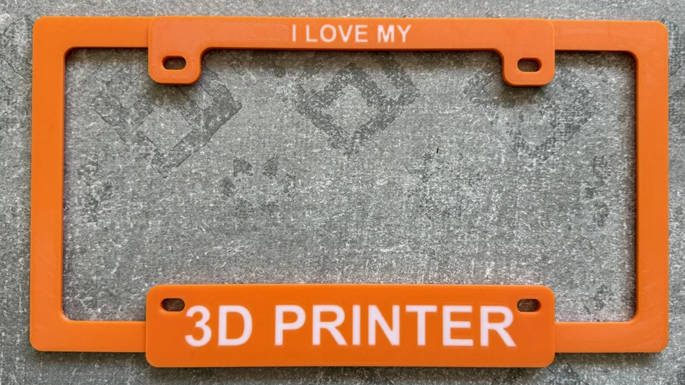 Car License Plate Frame - Free 3D Print Model - MakerWorld