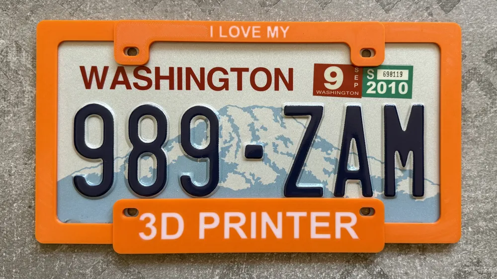 Car License Plate Frame - Free 3D Print Model - MakerWorld