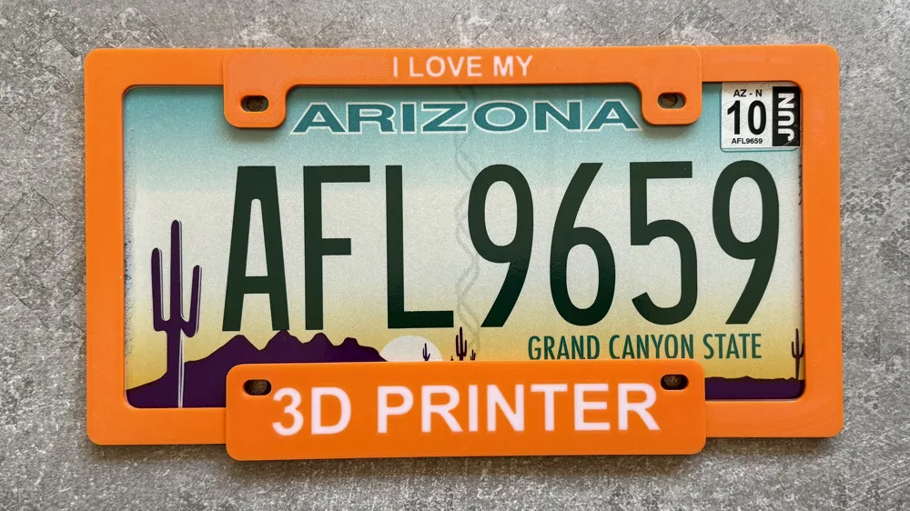 Car License Plate Frame - Free 3D Print Model - MakerWorld