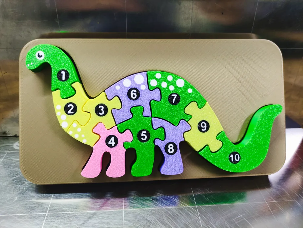 Montessori - Puzzle Brontosaurus by michal0082 MakerWorld: Download ...