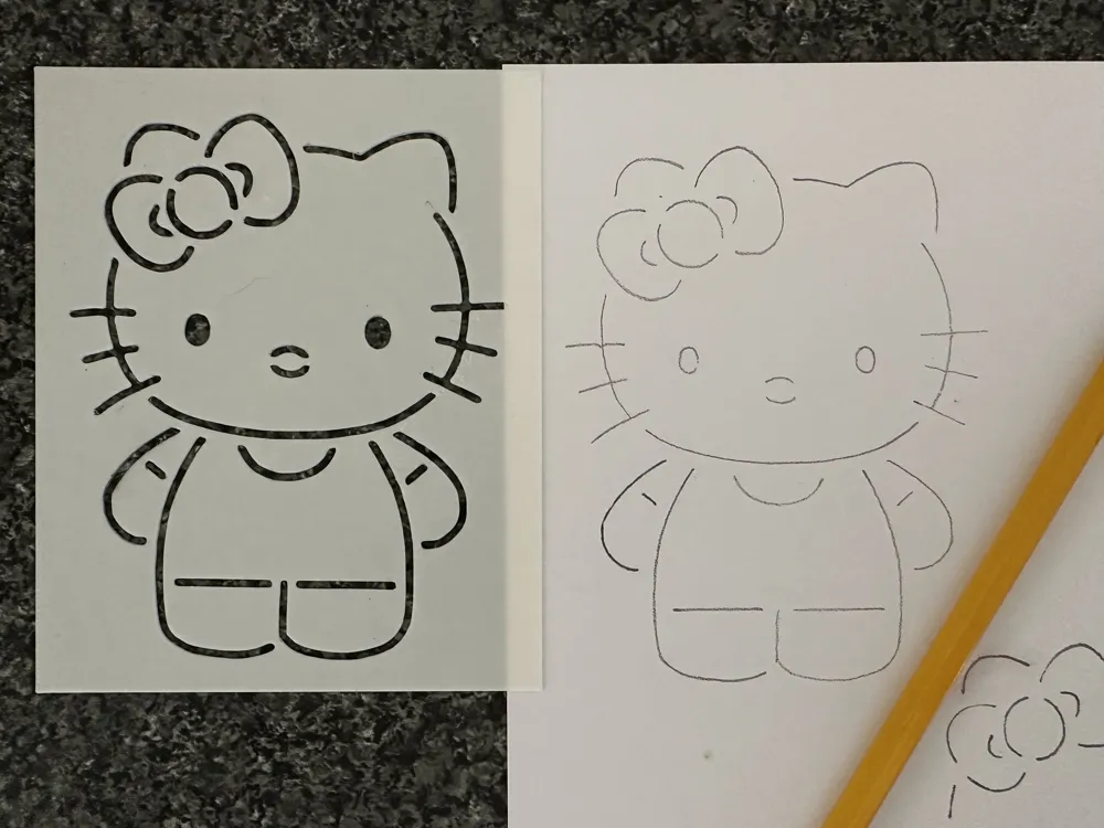 Hello Kitty Themed Stencils - Free 3D Print Model - MakerWorld
