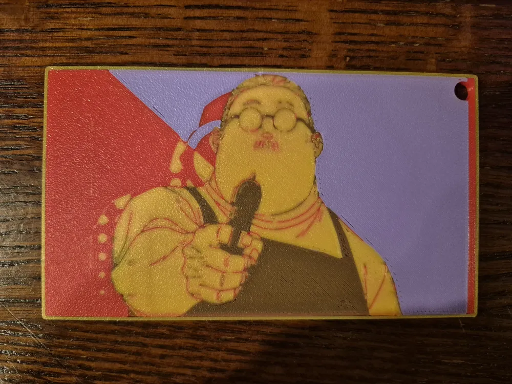 Sakamoto keychain - Free 3D Print Model - MakerWorld