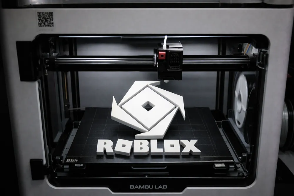 stylish Roblox logo - Free 3D Print Model - MakerWorld