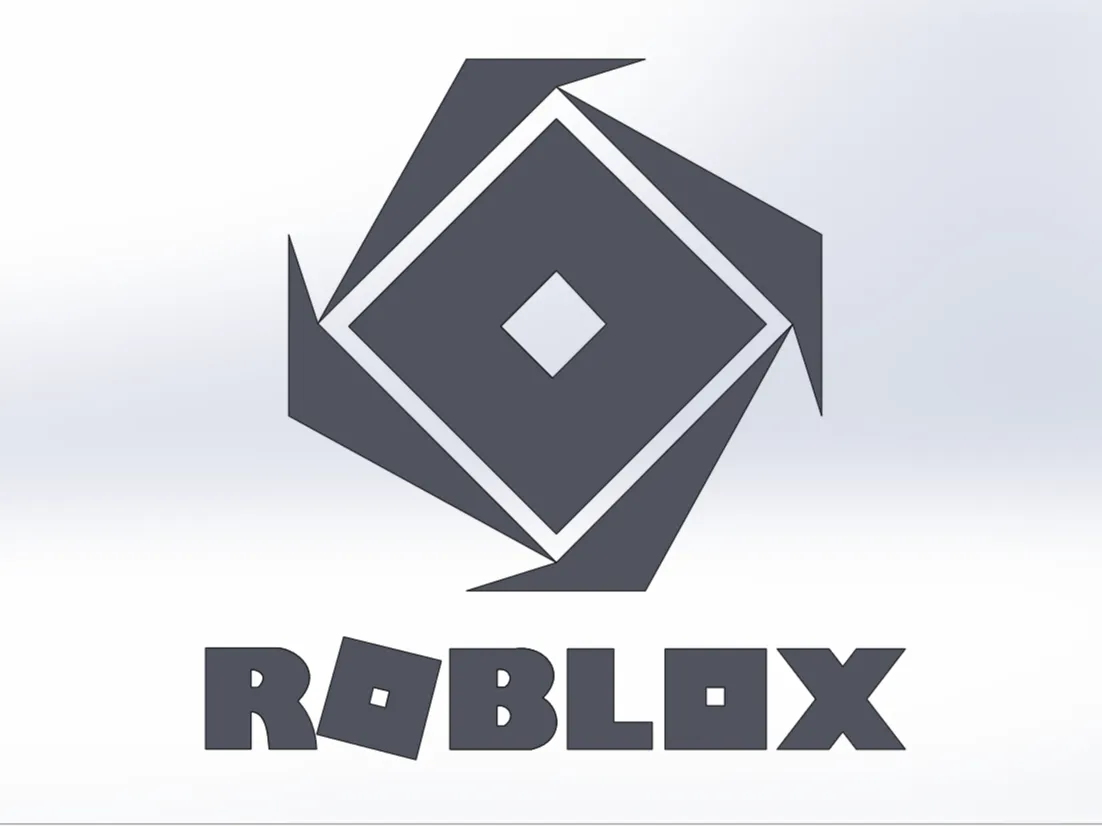 stylish Roblox logo - Free 3D Print Model - MakerWorld