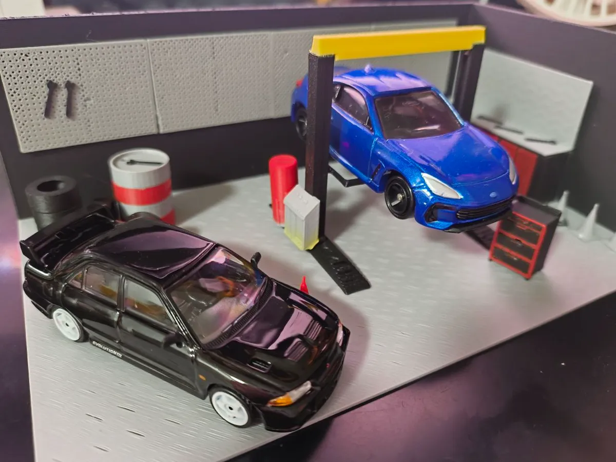 Oficina de Tuning - Para modelos de carros 1/64 - Modelo gratuito para ...