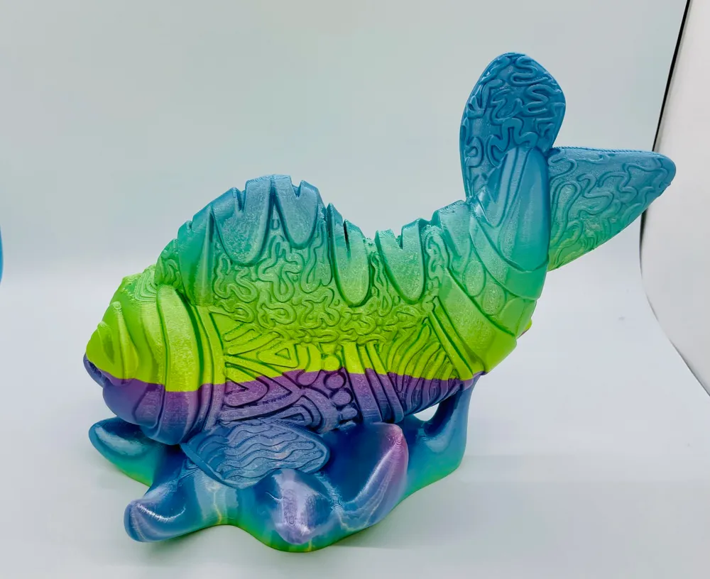 Fish with Splash Statue -One Piece by FunFam3D - MakerWorld