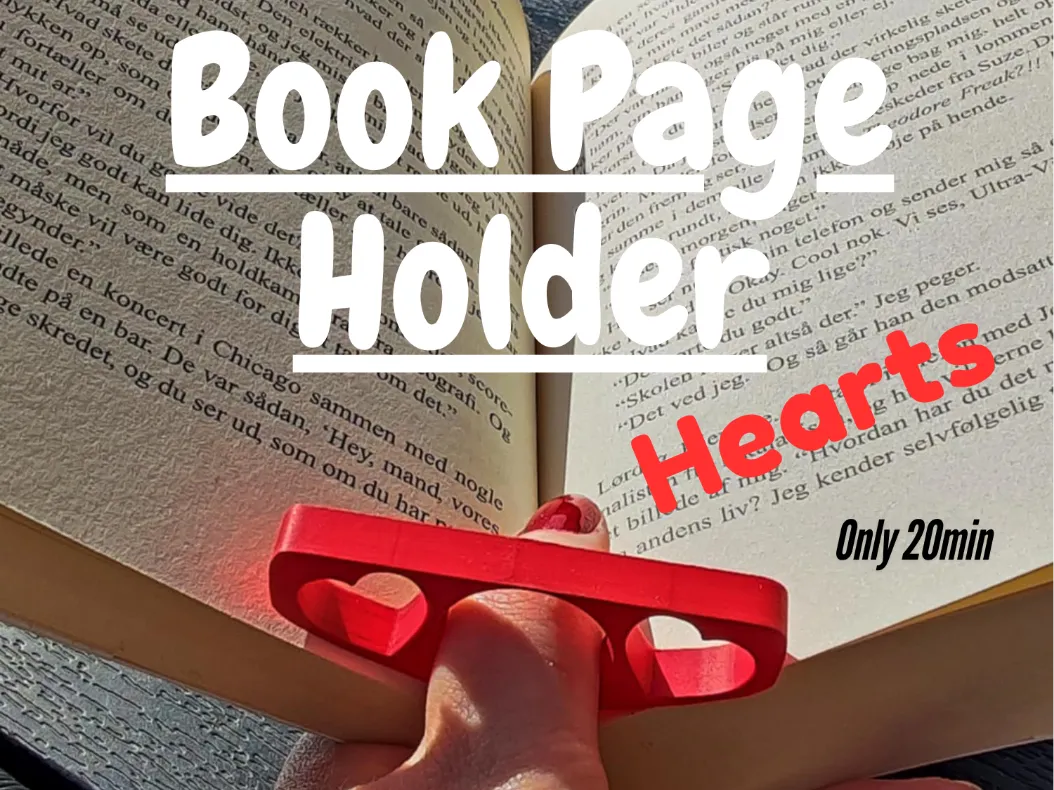 Book Page Holder - Free 3D Print Model - MakerWorld