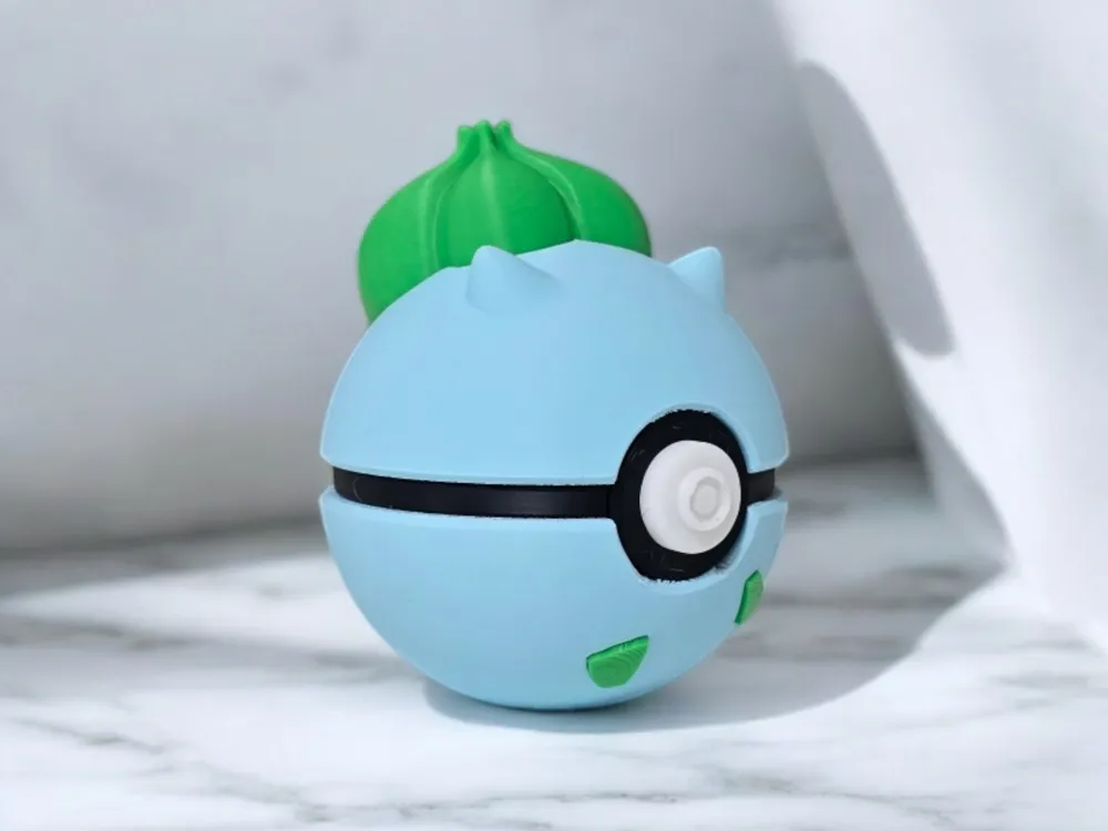 #0001 Bulbasaur Pokeball - Multiparts AMS / noAMS by 3D Girl MakerWorld ...