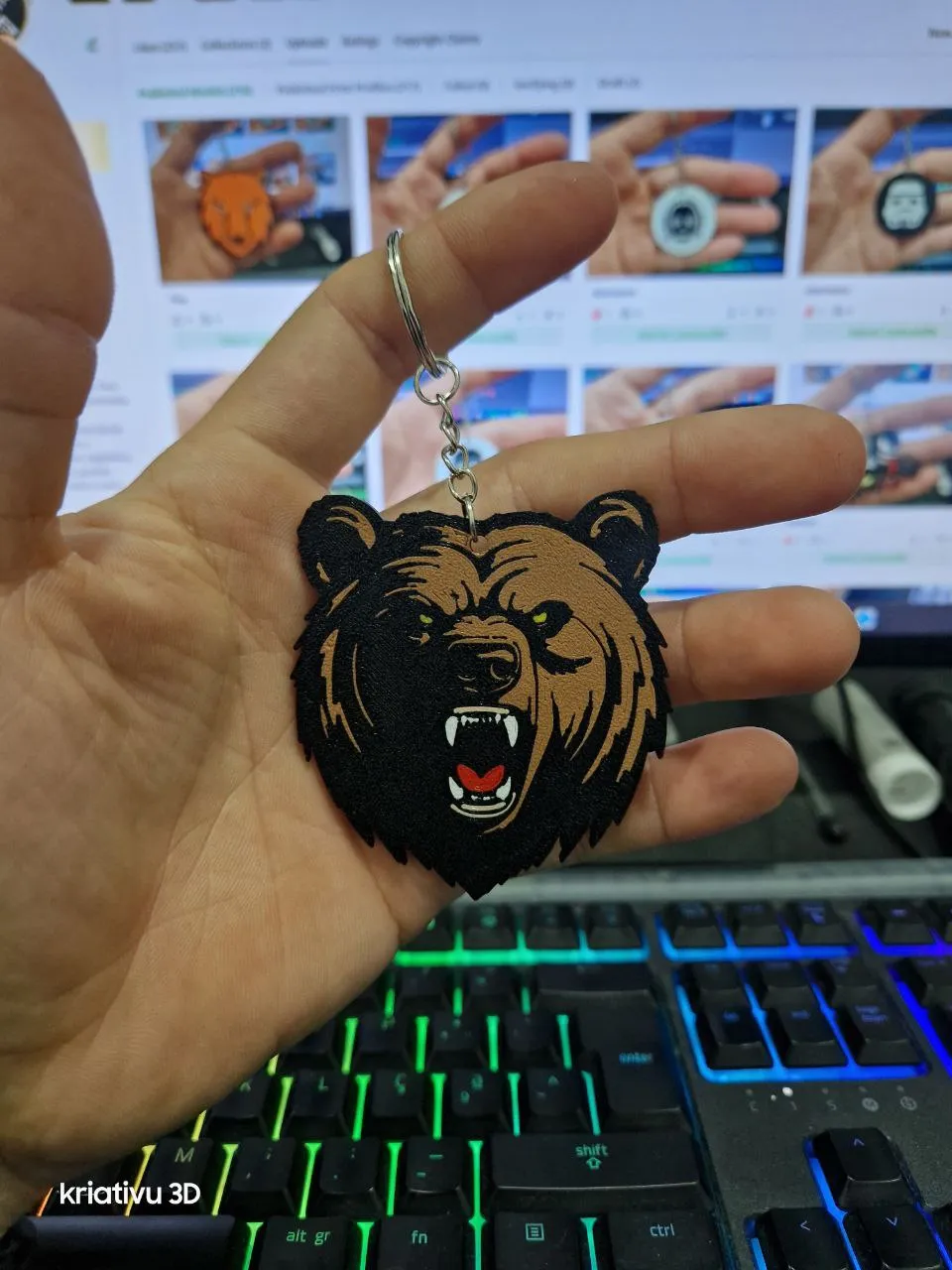 keychain Bear by kriativu 3D - MakerWorld