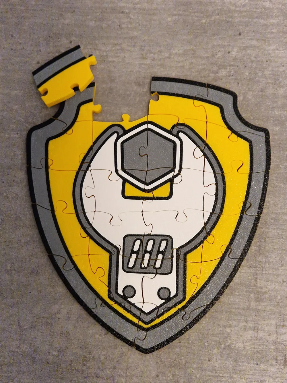 Paw Patrol Rubble Logo Puzzle, 22 Teile. – Kostenloses 3D-Druckmodell ...