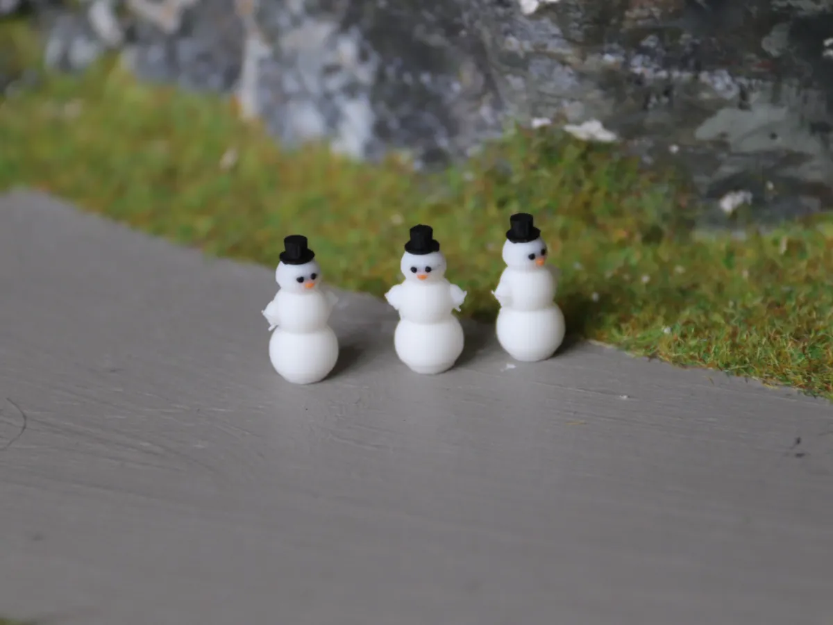 Miniatur-Schneemänner – H0-Maßstab (1:87) von Peppa_Pig MakerWorld ...