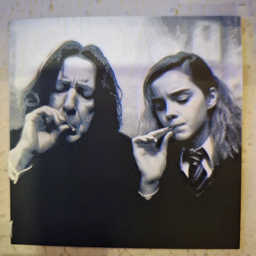 Hermione Granger and Severus Snape Hueforge - Free 3D Print Model ...
