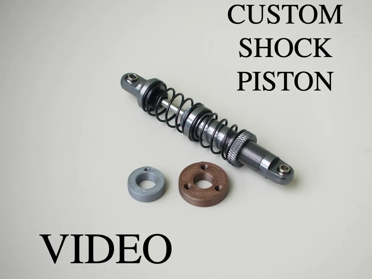 Parametric RC Shock Piston – Center Holes - Free 3D Print Model ...