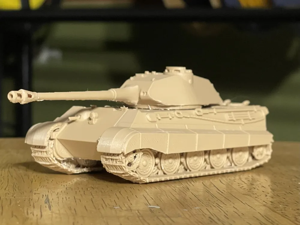 1/72 Tiger II early - Free 3D Print Model - MakerWorld