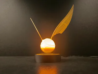 Levitating Golden Snitch by Sevro MakerWorld: Download Free 3D Models