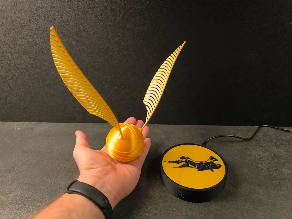 Levitating Golden Snitch - Free 3D Print Model - MakerWorld