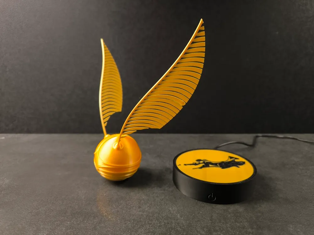 Levitating Golden Snitch - Free 3D Print Model - MakerWorld