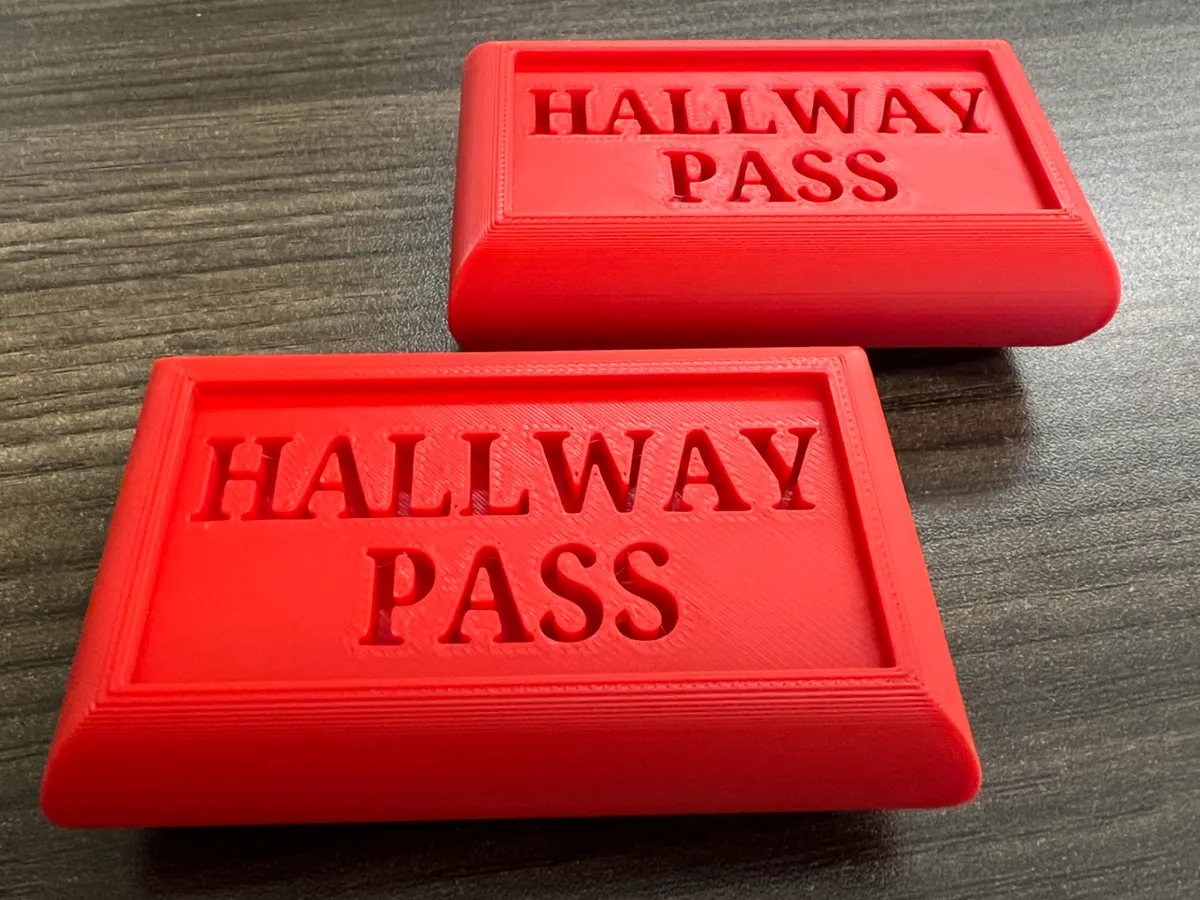 Hallway Pass Bar by 3D Cougar MakerWorld: Download Free 3D Models